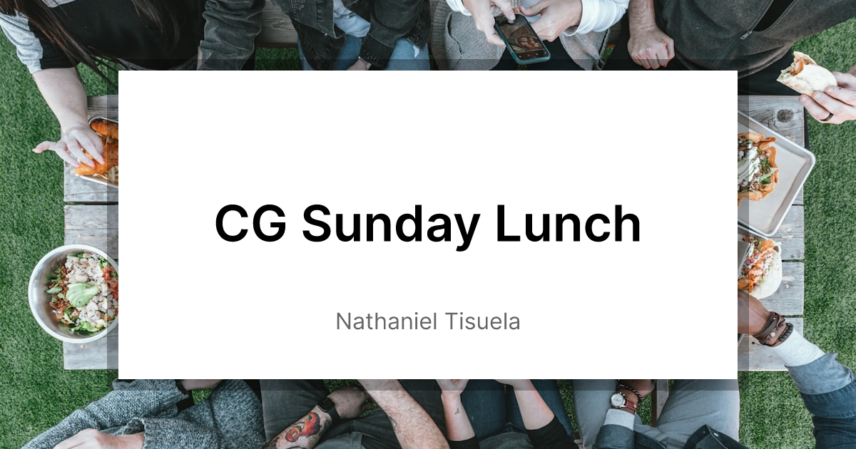 CG Sunday Lunch